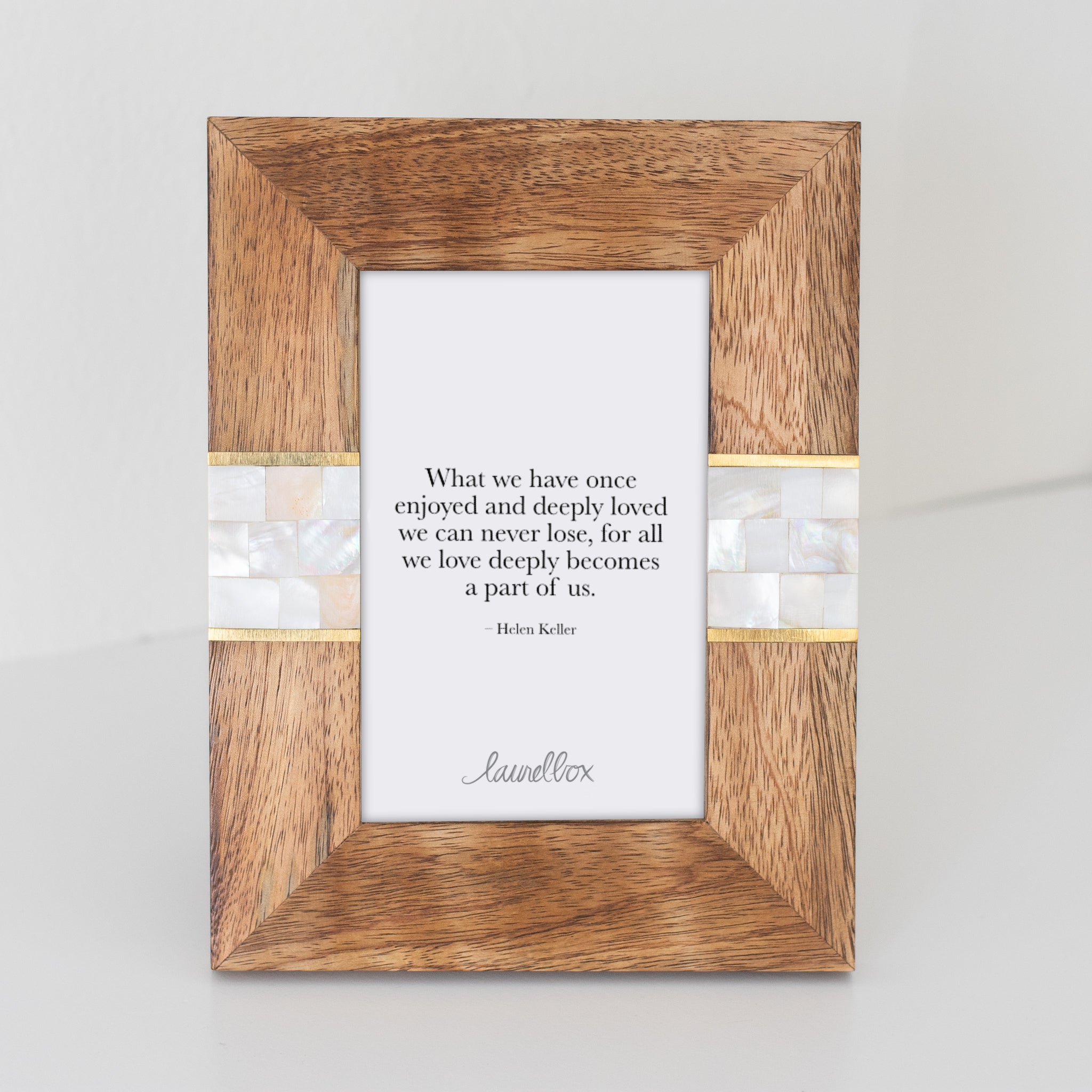 Memorial Wooden Photo Frame| Grief Gift | laurelbox
