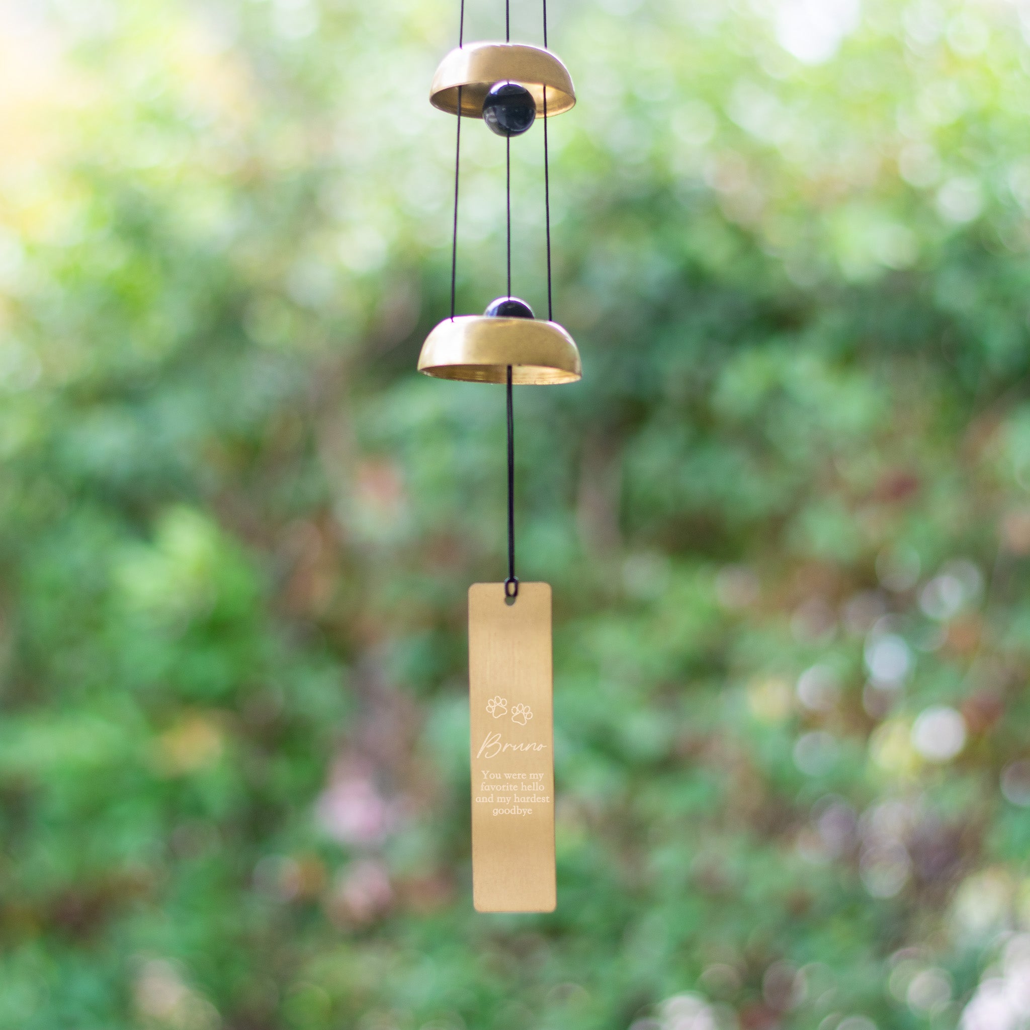 Pet Memorial Wind Chime Custom Pet Grief Gift Laurelbox
